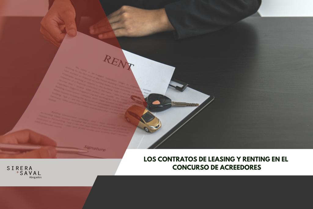 Los contratos de renting y leasing en el concurso de acreedores ...